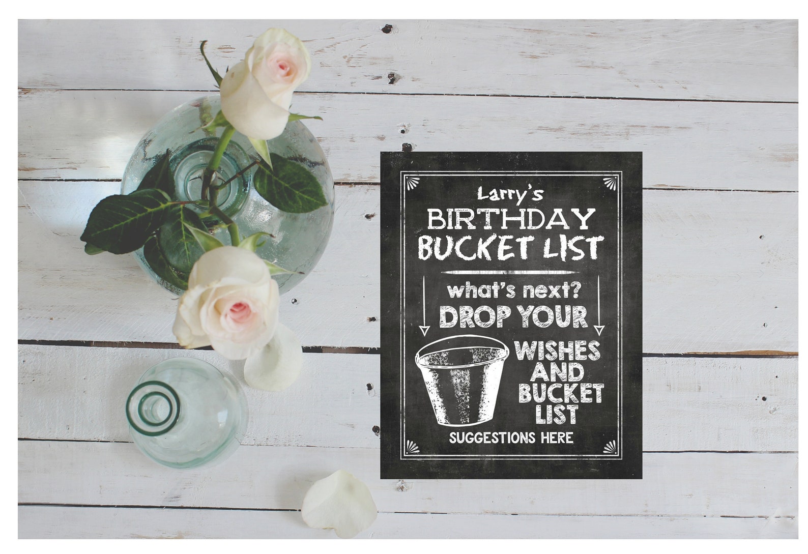 Personalized Birthday Bucket List Printable Birthday Party | Etsy