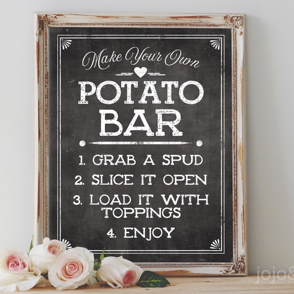 Potato Bar - Etsy