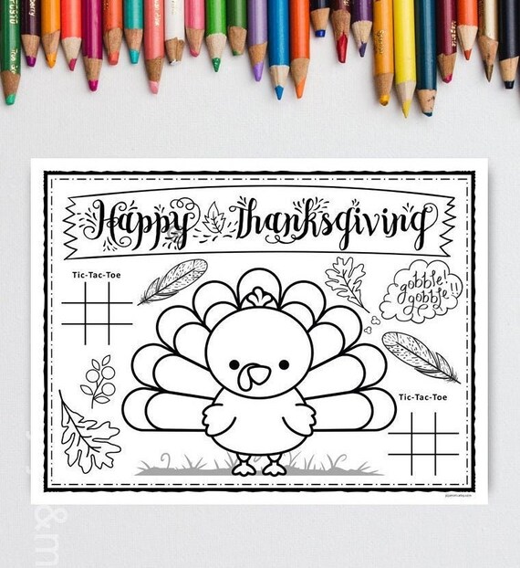 Feliz Pavo De Acción De Gracias Para Colorear 5 Manualidades De