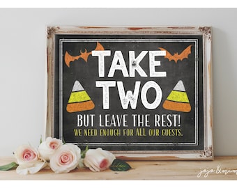 Halloween Candy Sign | Etsy