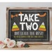 Instant 'TAKE TWO Leave the Rest' Halloween Printable Sign Party ...