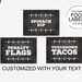 CUSTOMIZED Printable Football Food Labels Chalkboard Sports Theme Mini ...