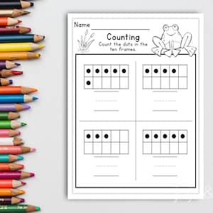 Math BUNDLE Printable Pre-k Kindergarten Worksheets Addition ...