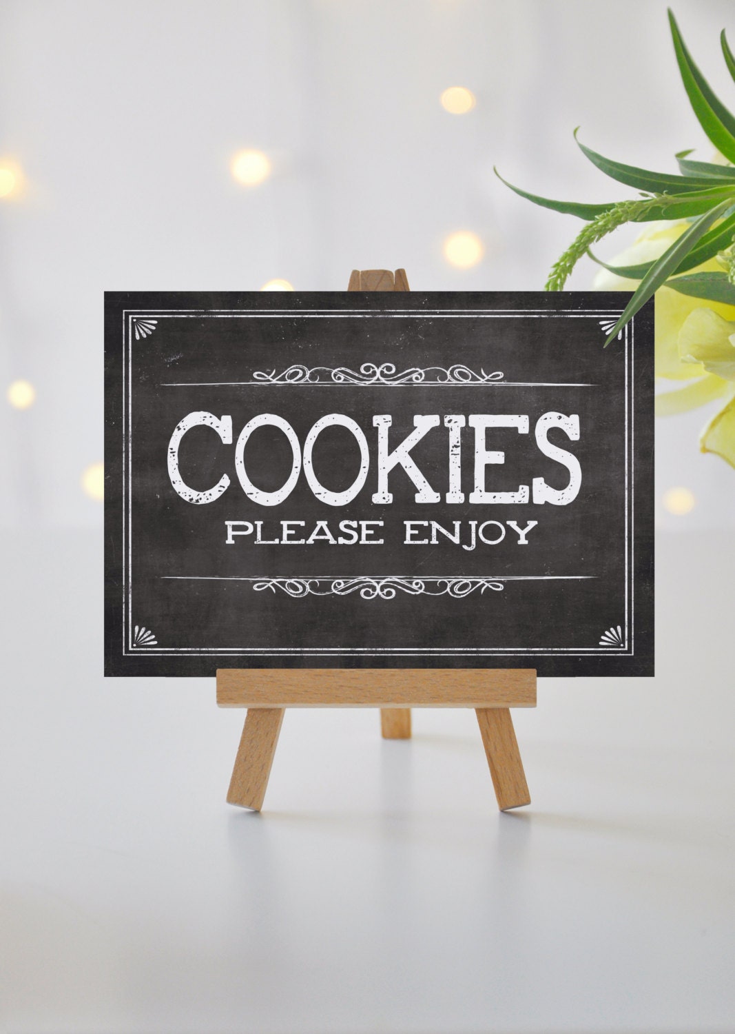 Instant 'COOKIES Please Enjoy' Printable Sign - Etsy Australia