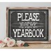 Instant 'please Sign My Yearbook' Printable Graduation Chalkboard Sign ...