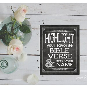 Instant 'highlight Your Favorite BIBLE VERSE and Sign Your Name ...