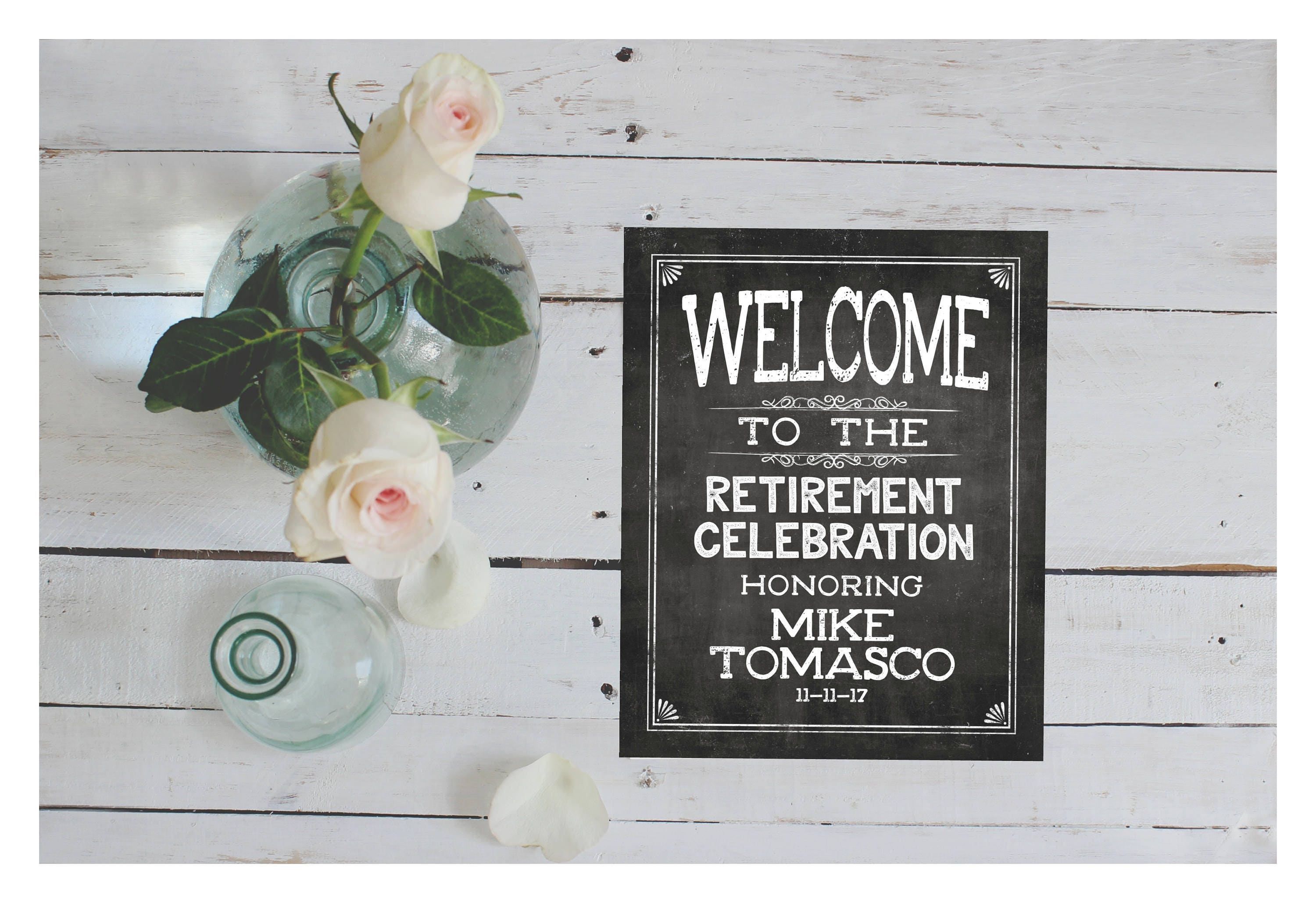 Personalized Welcome Retirement Celebration With Name Printable ...