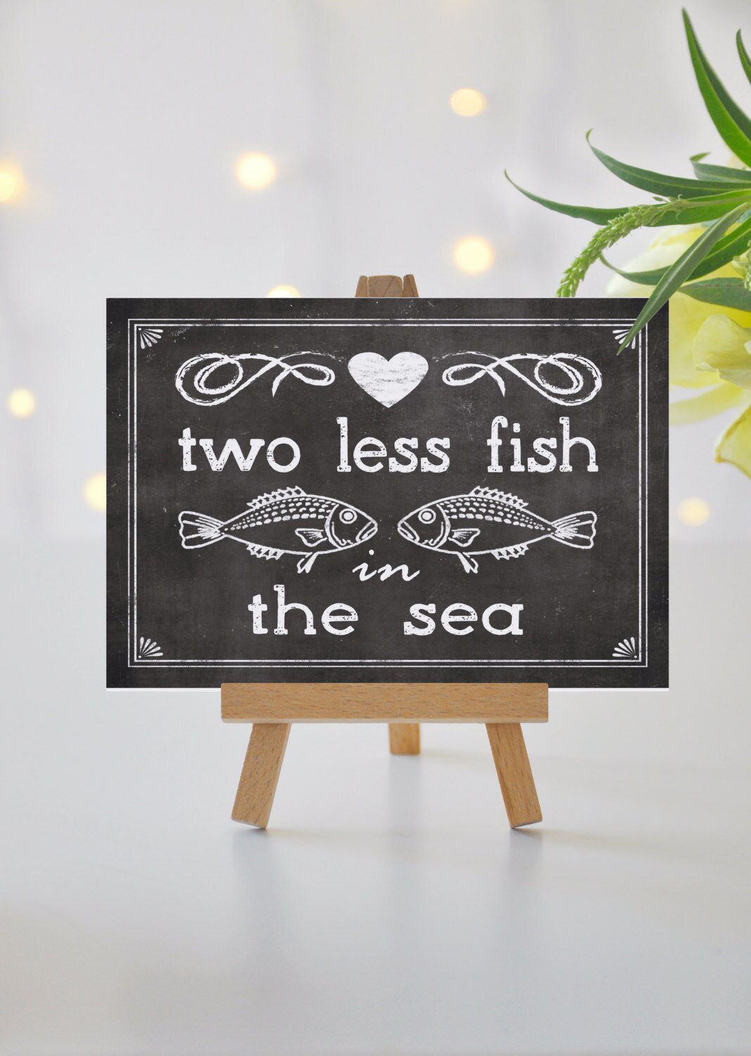 Instant 'two Less Fish in the Sea' Printable 8x10 - Etsy