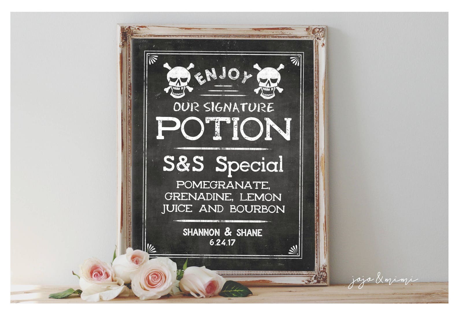 Custom 'enjoy OUR SIGNATURE POTION' Sign Printable | Etsy