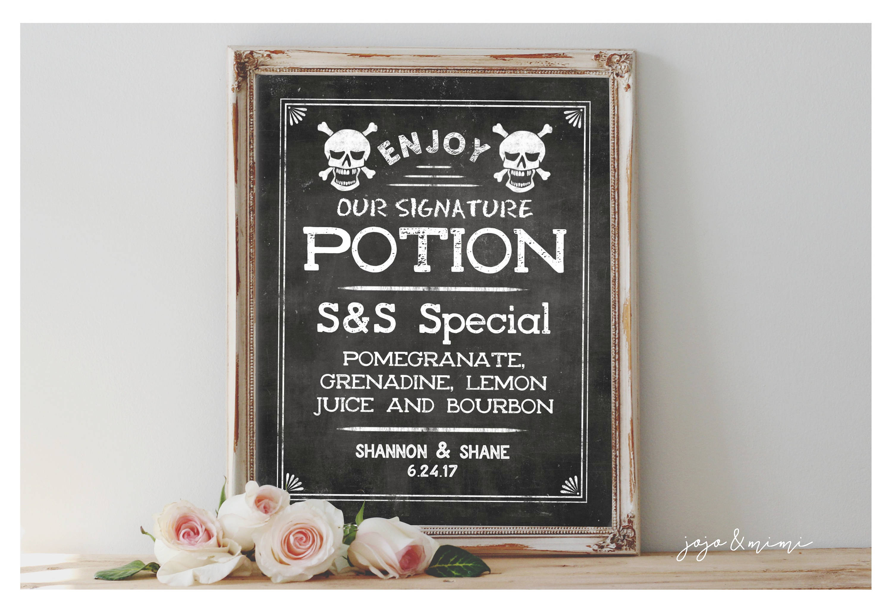 Custom 'Enjoy OUR SIGNATURE POTION' Sign Printable | Etsy