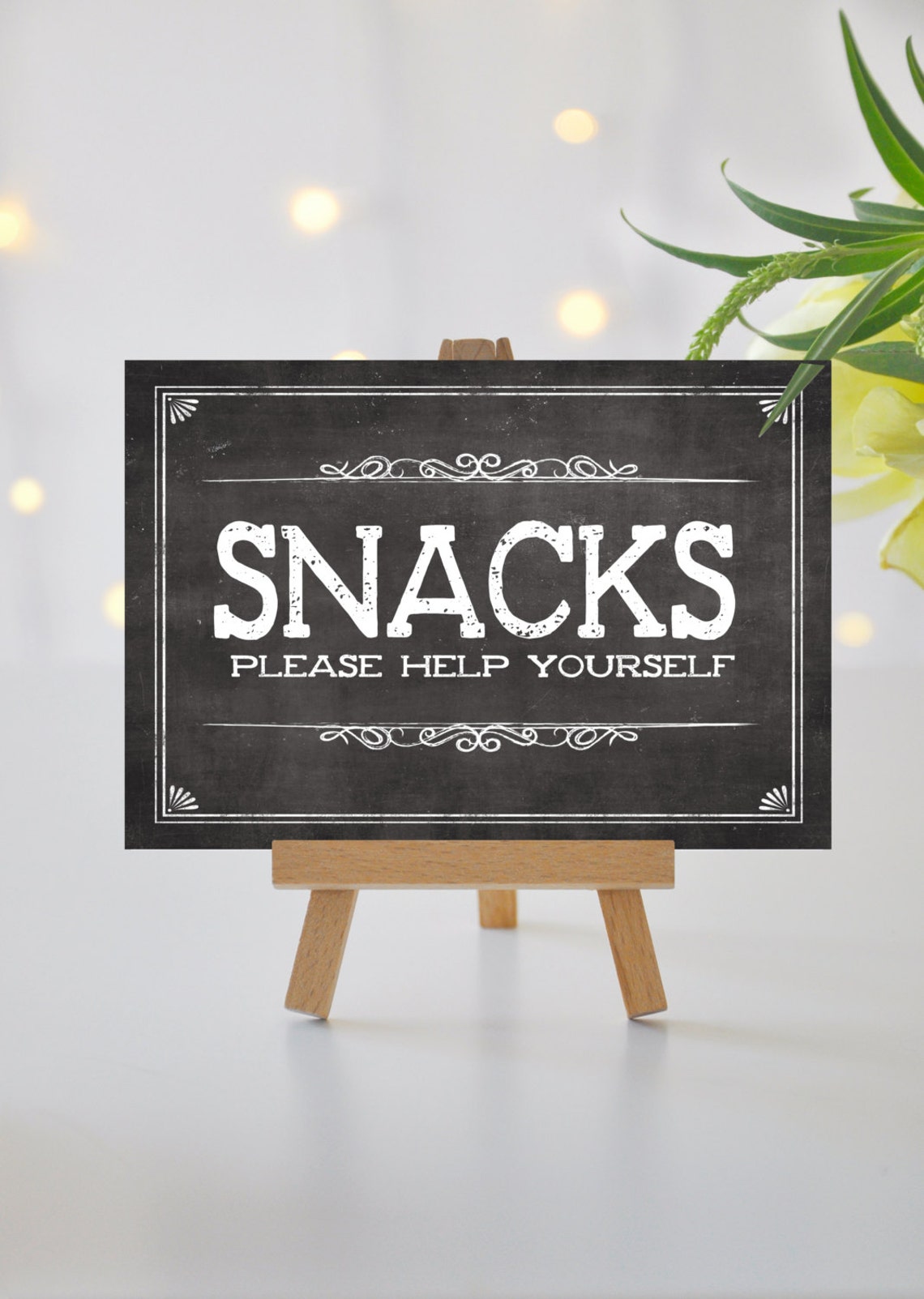 Instant 'SNACKS Please Help Yourself' Printable Sign - Etsy