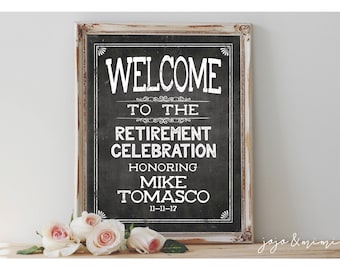 Retirement Celebration Welcome - Etsy