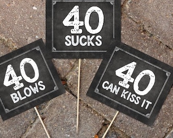 Instant 70th Birthday Candy Jar Signs Table Decoration | Etsy