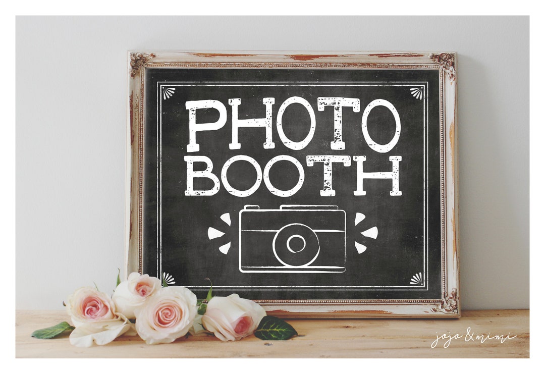 Instant 'photobooth' Printable Wedding OR Event Camera Sign Printable ...