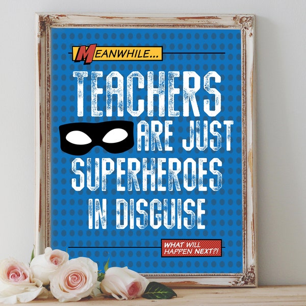 Superhero Teacher - Etsy