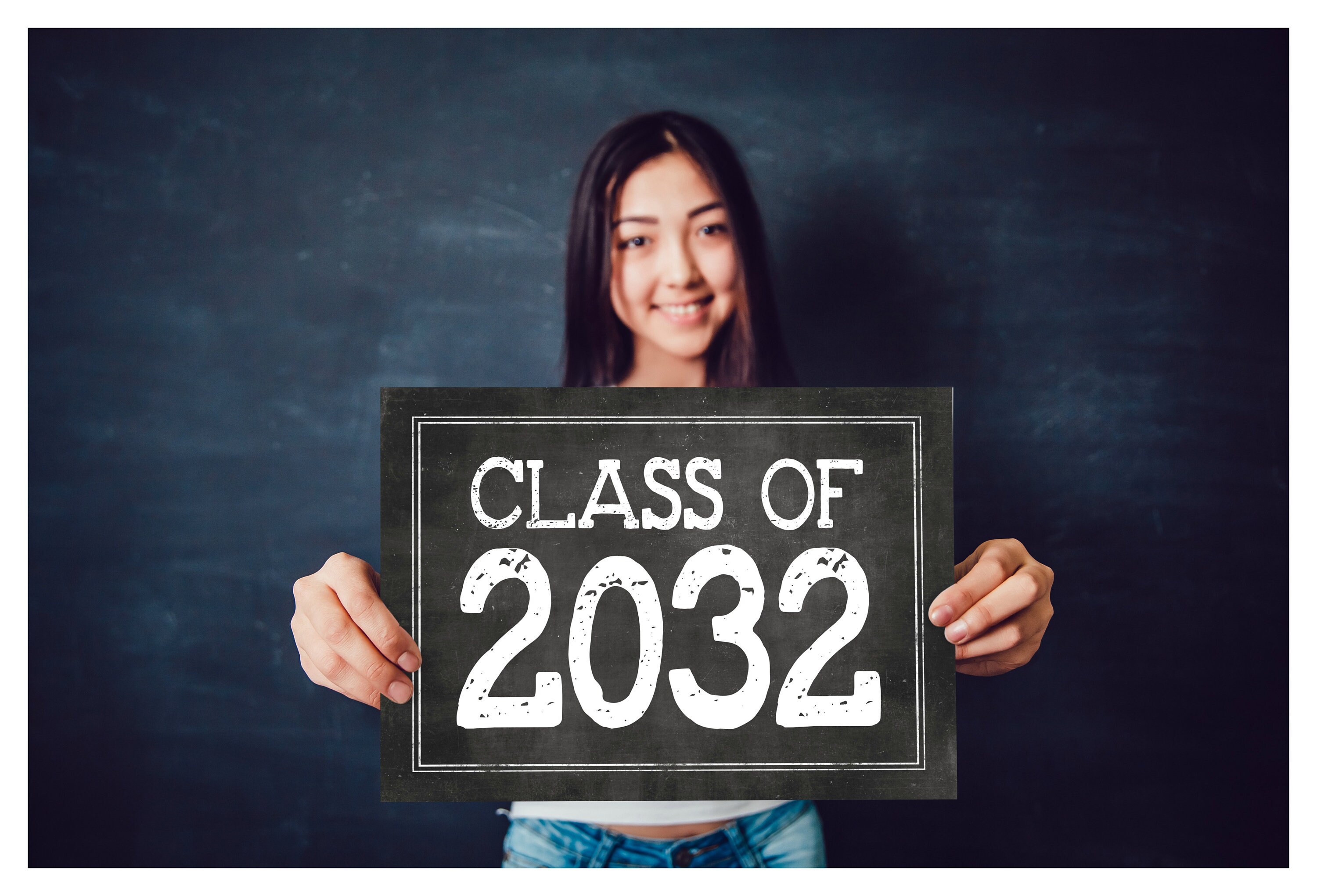 Instant 'class of 2032' Printable Graduation Sign Chalkboard Sign CLASS ...