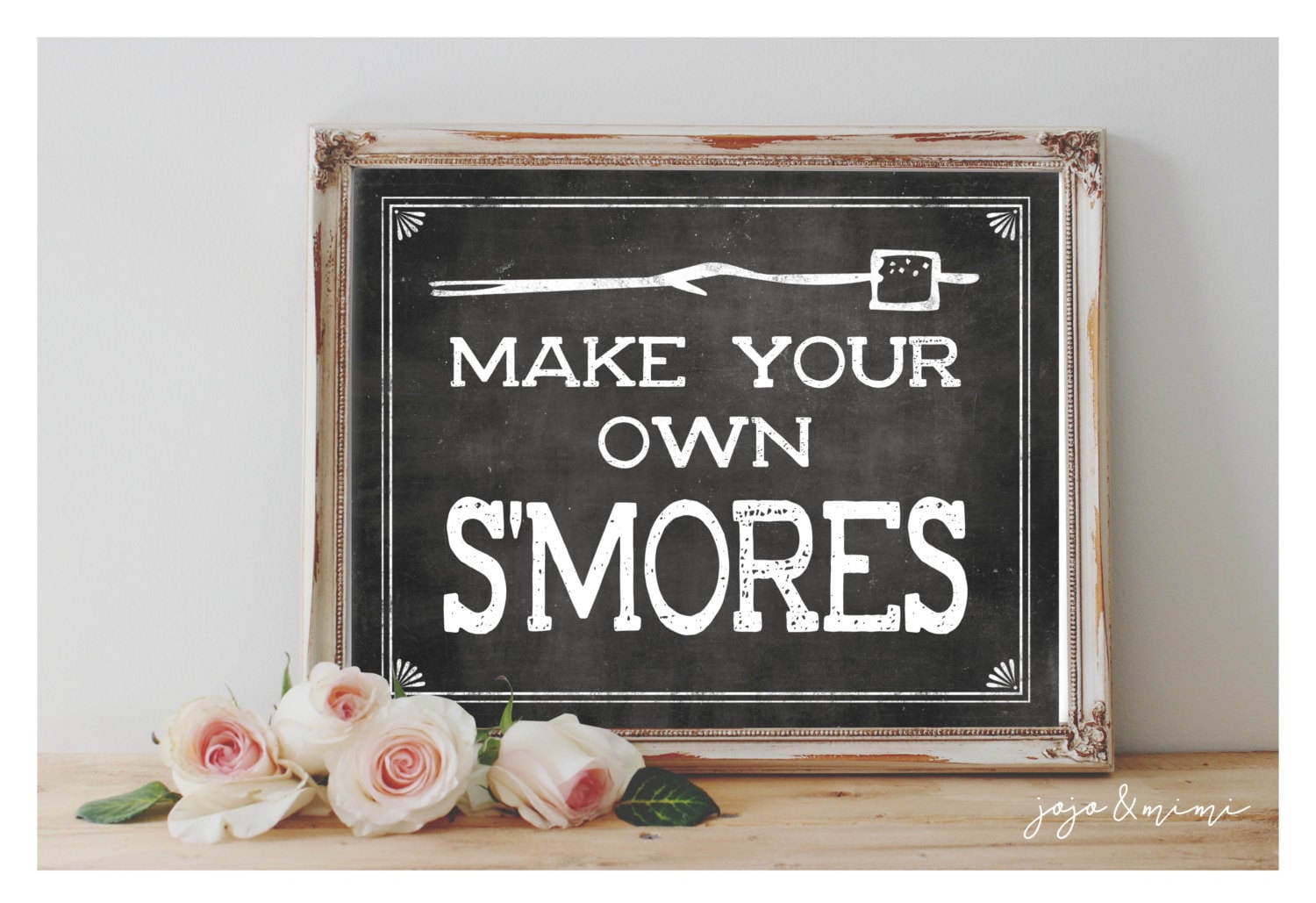 Instant 'make Your Own 'S'MORES' Printable 8x10, 11x14 Sign Chalkboard ...