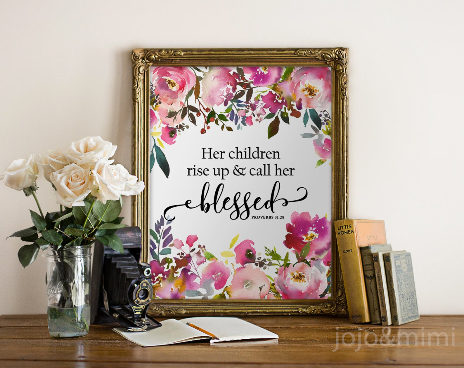 Printable 'her Children Rise up and Call Her Blessed' | Etsy