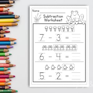 Math BUNDLE Printable Pre-k Kindergarten Worksheets Addition ...