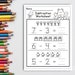 Math BUNDLE Printable Pre-k Kindergarten Worksheets Addition ...