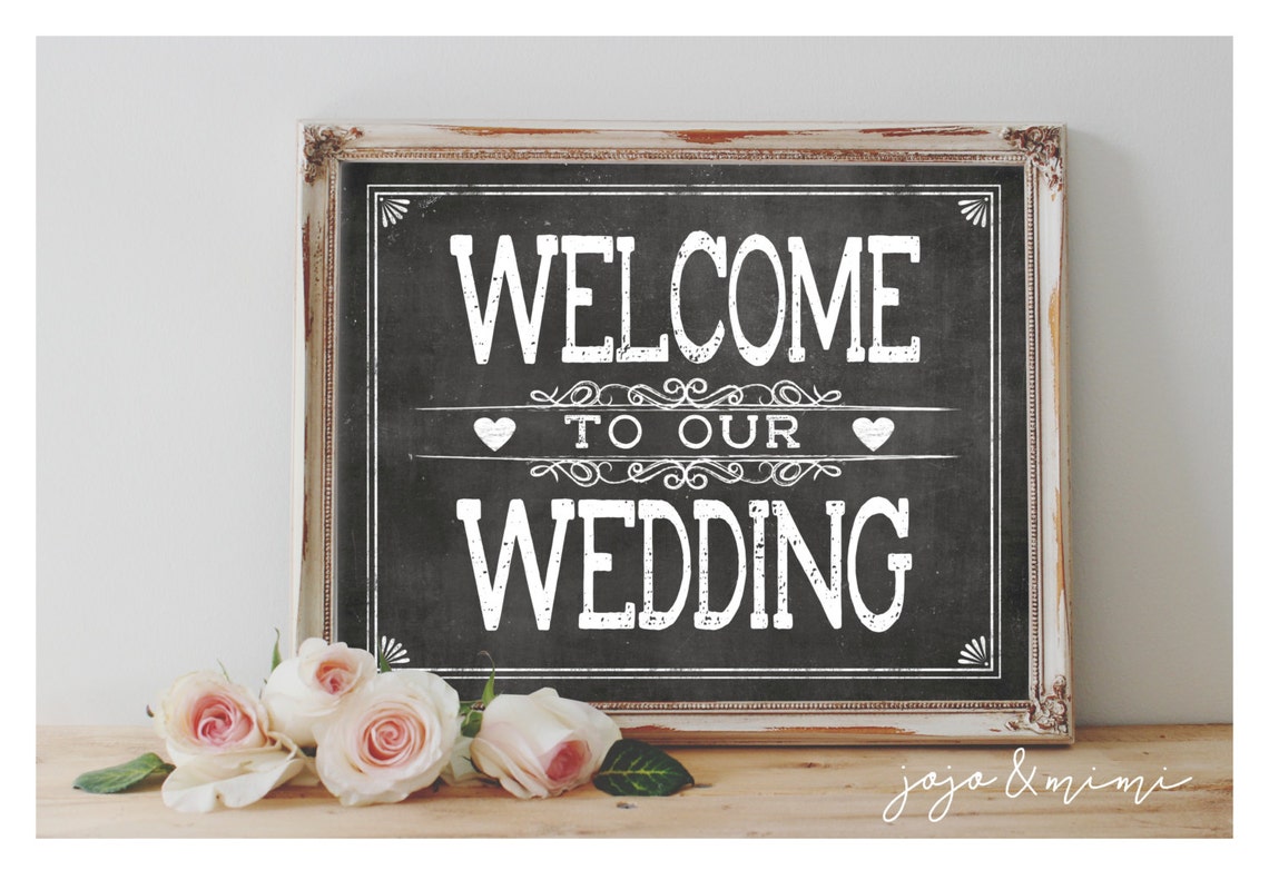 Instant 'WELCOME to Our WEDDING' Printable Wedding - Etsy