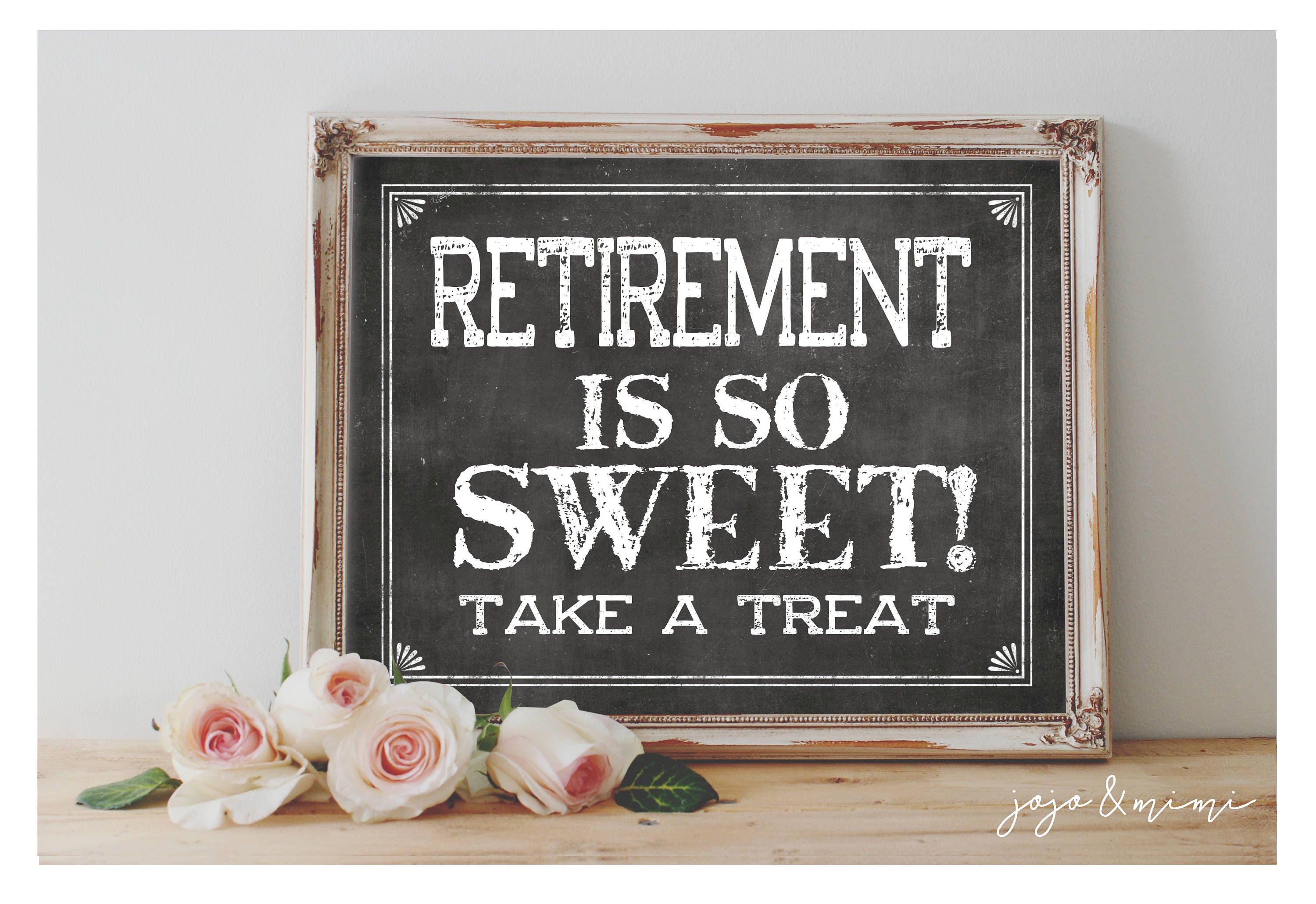 INSTANT 'retirement is so SWEET' Take a Treat Printable Retirement ...