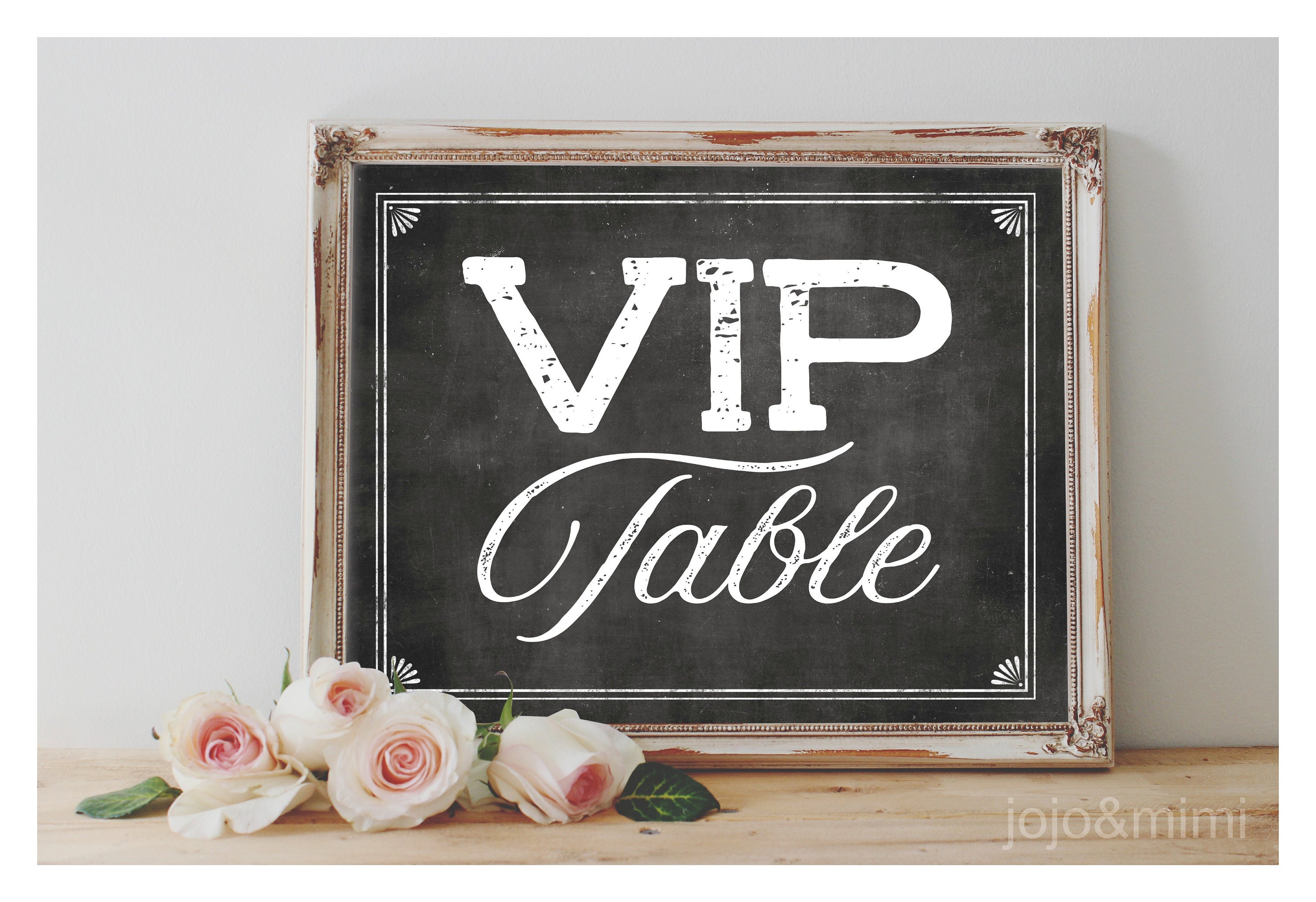 Instantánea 'VIP TABLE' imprimible tabla de asientos | Etsy