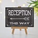 Instant 'RECEPTION THIS WAY' Arrow Printable Wedding Direction Sign ...