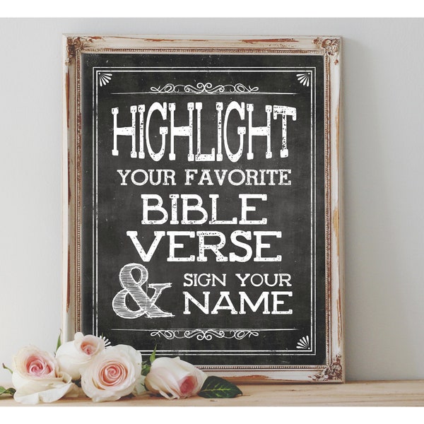 Verse Chalkboard - Etsy