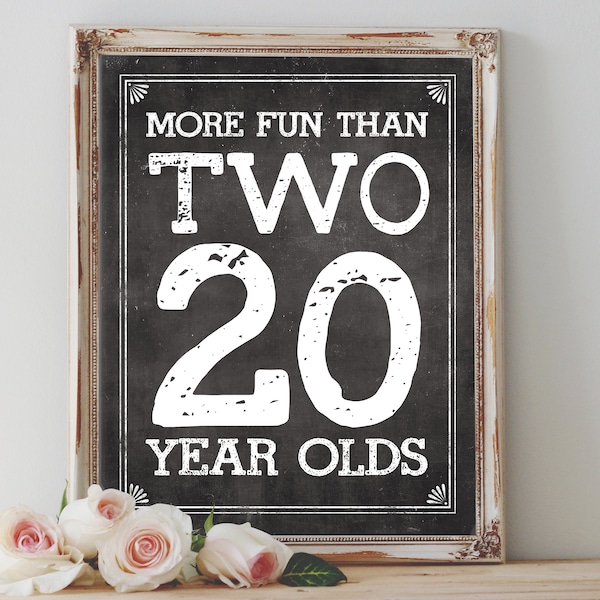 More Fun Than Two Twenty Year Olds - Etsy