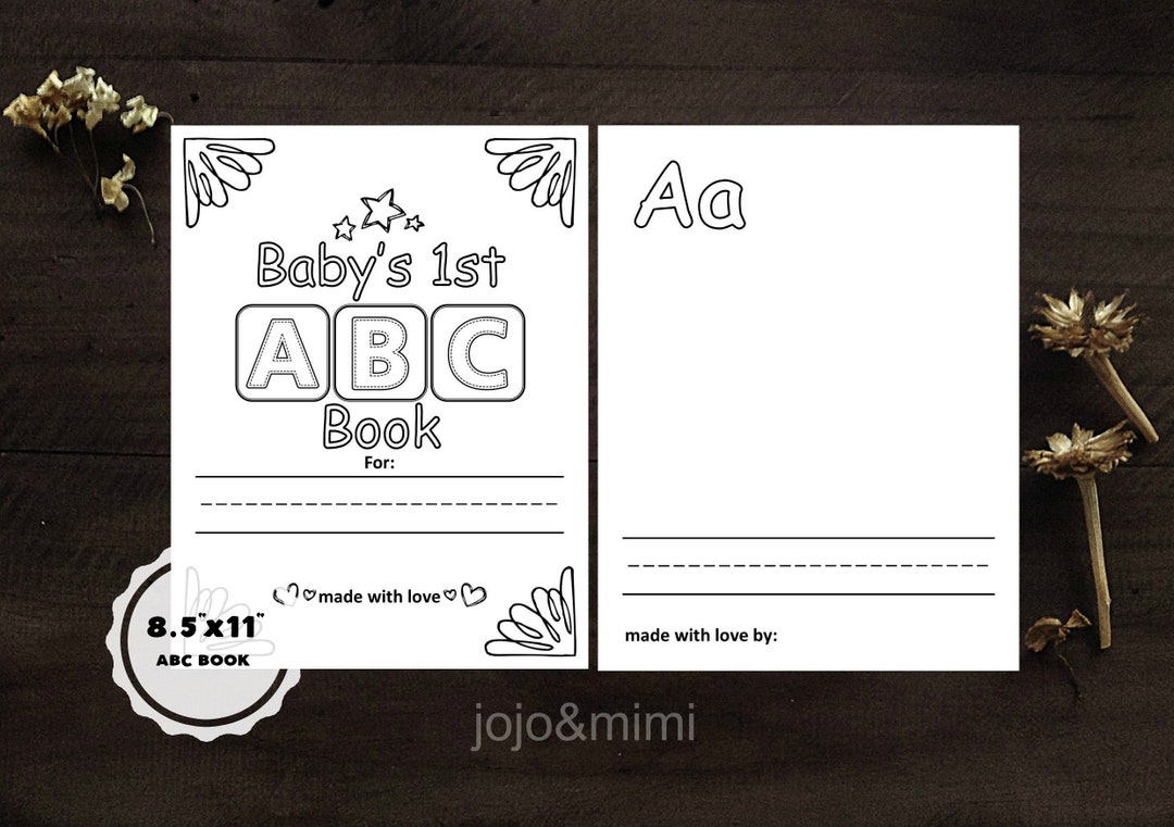 Instant ABC Baby Book 'baby's First Alphabet Book' Printable Alphabet ...