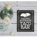 Instant 'nacho Average TACO BAR' Printable Sign Chalkboard Printable ...