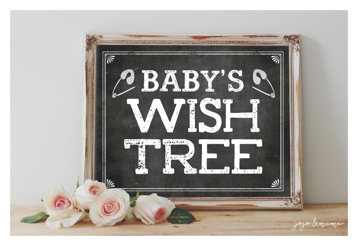 Instant 'BABY'S WISH TREE' Printable 8x10 11x14 - Etsy