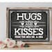 Instant 'hugs and Kisses' Printable Sign Wedding or Event Chocolate ...