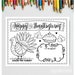 Personalized BEE HAPPY BIRTHDAY Printable Coloring Pages Activity ...