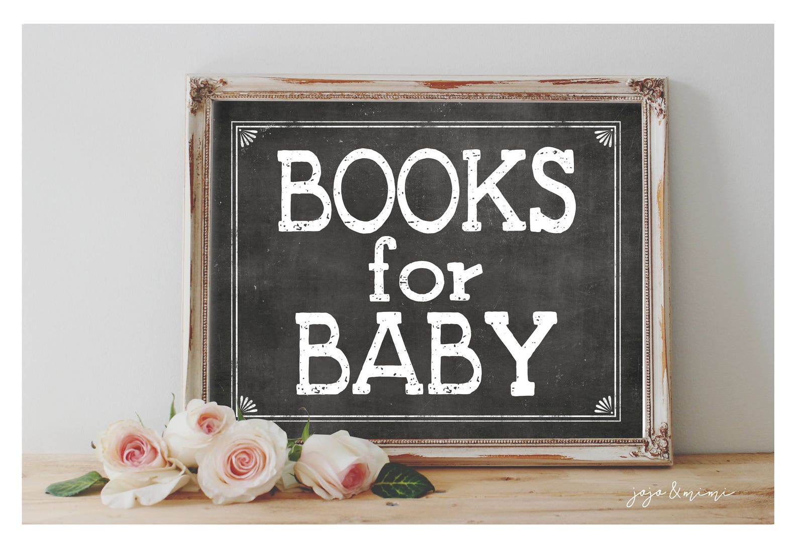 INSTANT ' Books for Baby' Baby Shower Book Request GIFT TABLE Printable ...