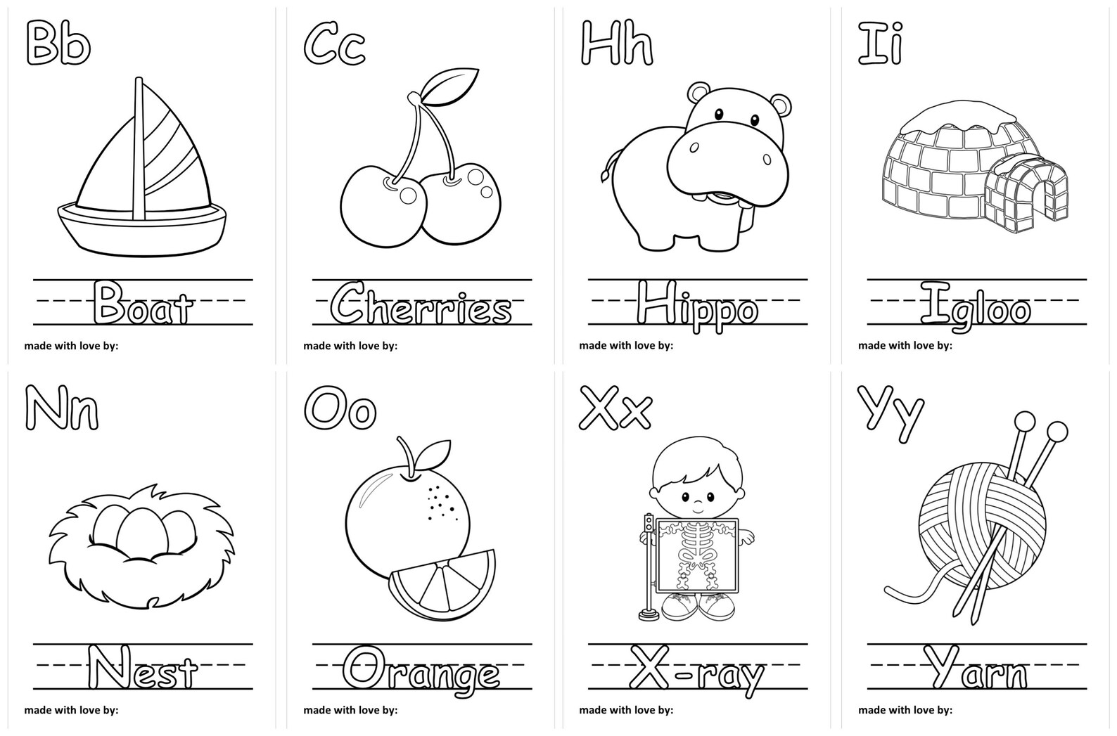 ABC BOOK 'baby's First Alphabet Book' Printable - Etsy