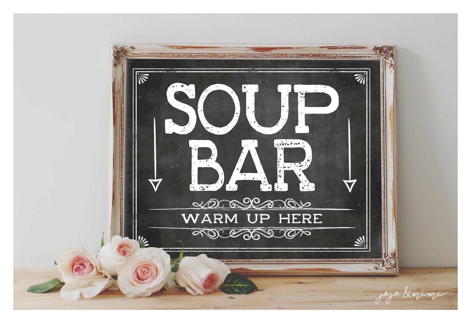 Instant 'SOUP BAR' Warm up Here Printable Event Sign Soup Table Bar ...