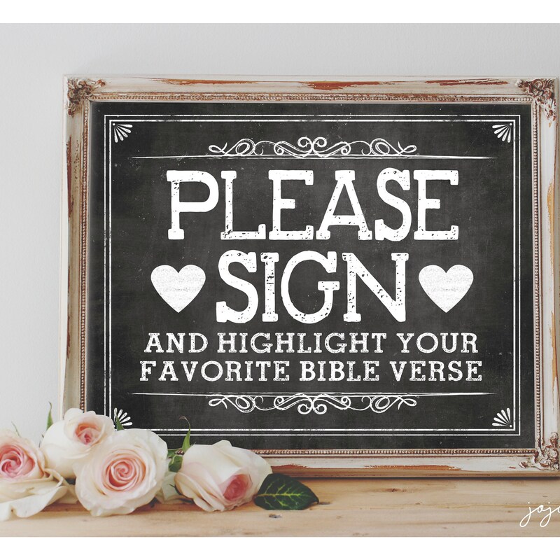 Verse Chalkboard - Etsy