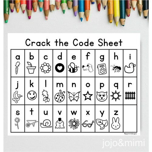 CRACK THE CODE Sight Word Practice Printable Kids Home School - Etsy