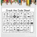 CRACK THE CODE Sight Word Practice Printable Kids Home School | Etsy