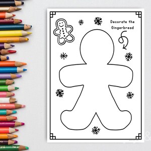 HOLIDAY Printable Christmas Activity Bundle I Spy Gingerbread Coloring ...