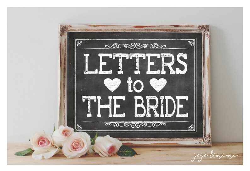Instant 'letters to the Bride' Printable Bridal Shower | Etsy