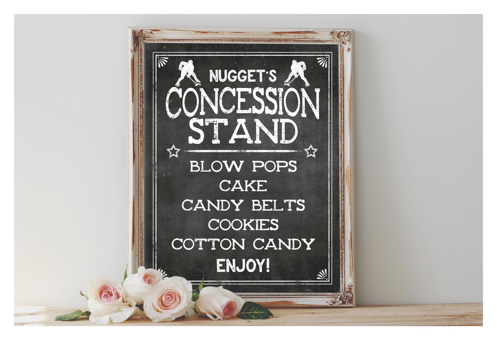 Custom 'CONCESSION STAND' Printable Sign Chalkboard - Etsy