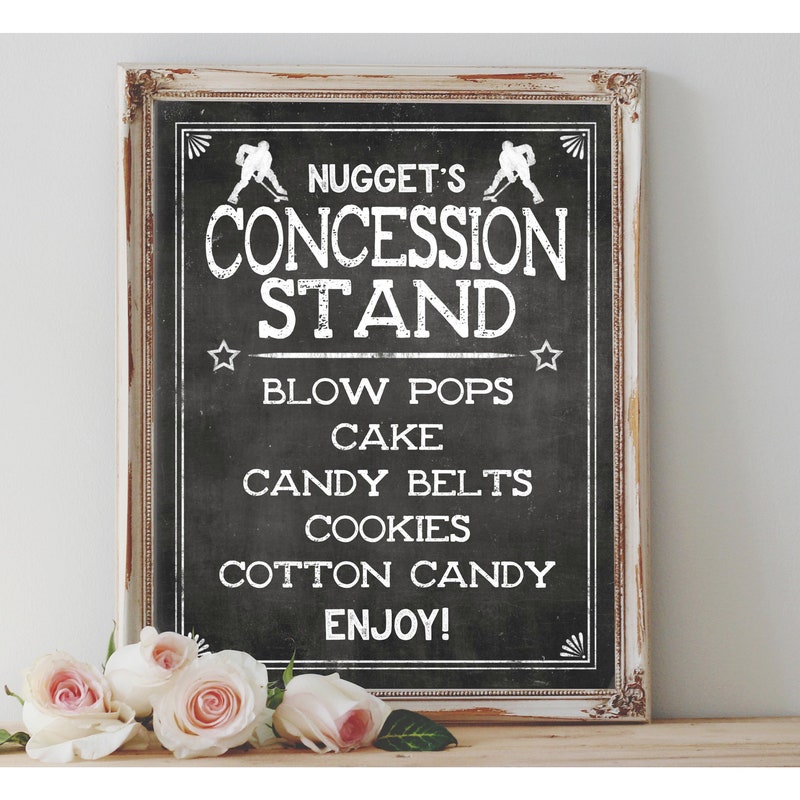 Concession Stand Sign - Etsy