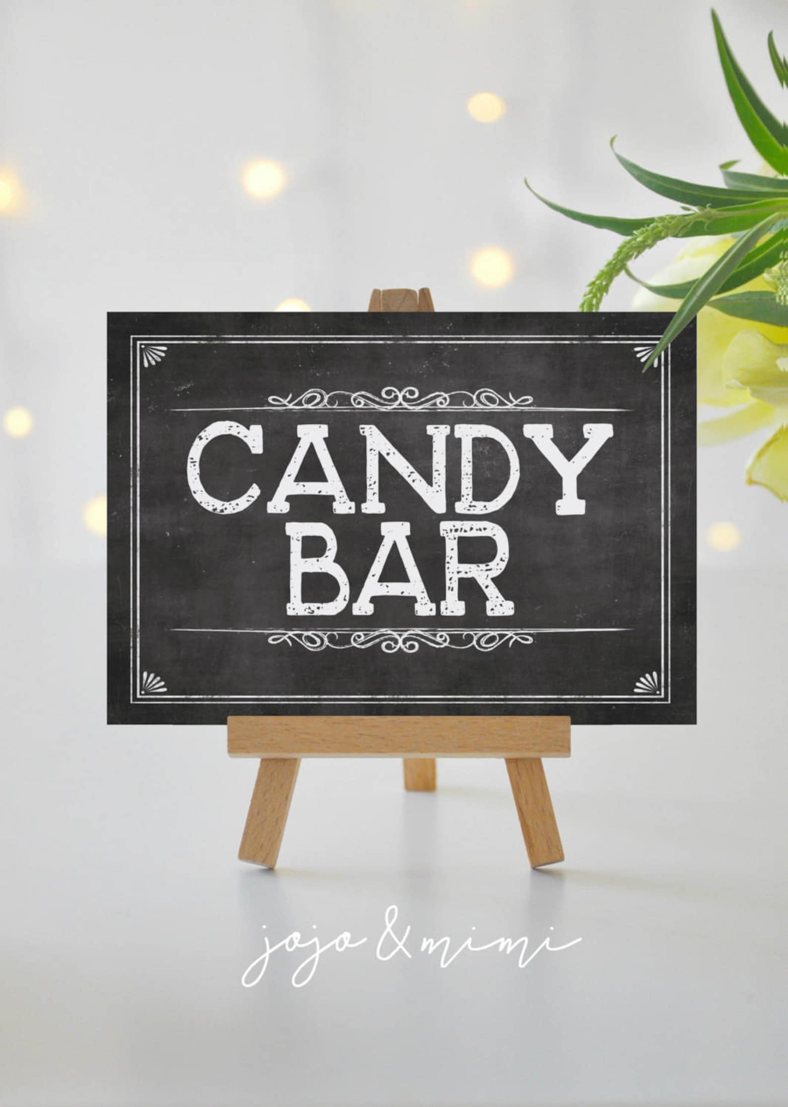 Instant 'CANDY BAR' Printable 8x10 11x14 Sign - Etsy