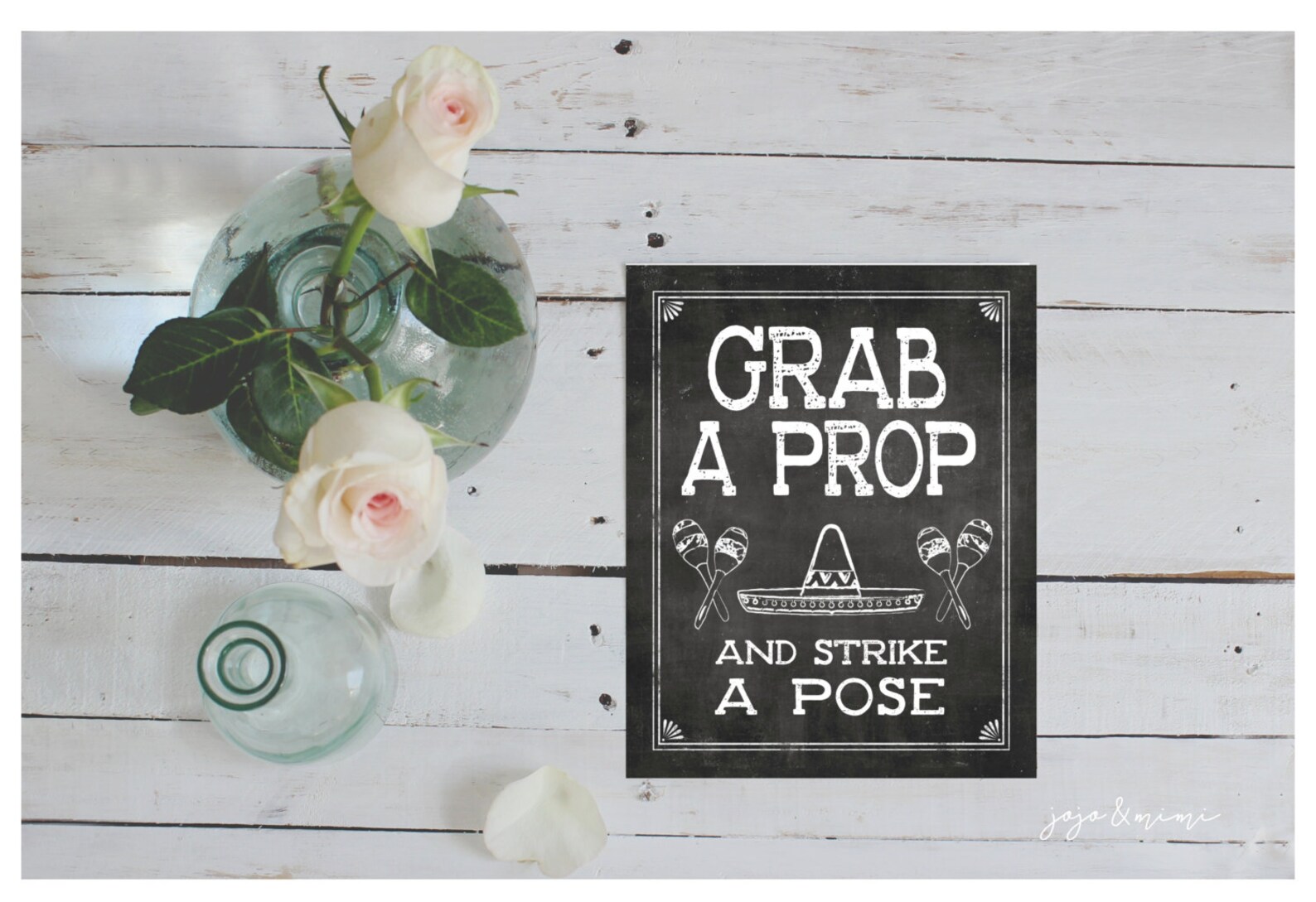 Instant 'GRAB A PROP and Strike a Pose' Printable Fiesta Sign ...