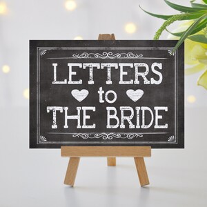 Instant 'letters to the Bride' Printable Bridal Shower Sign Letter Box ...