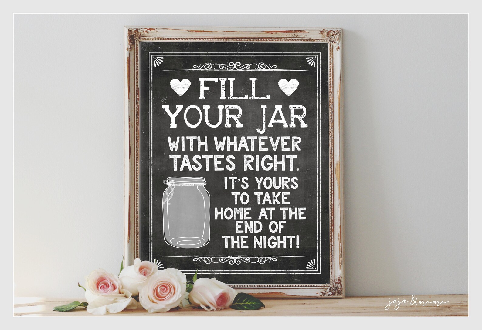 Instant 'fill Your Jar' Mason Jar Drink and Favor - Etsy