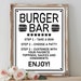 Instant 'BURGER BAR' Steps Build Your Own Printable Burger Station ...